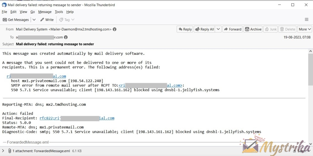 The Complete Guide to Understanding and Preventing Bounce Back Emails - Mystrika - Cold Email ...